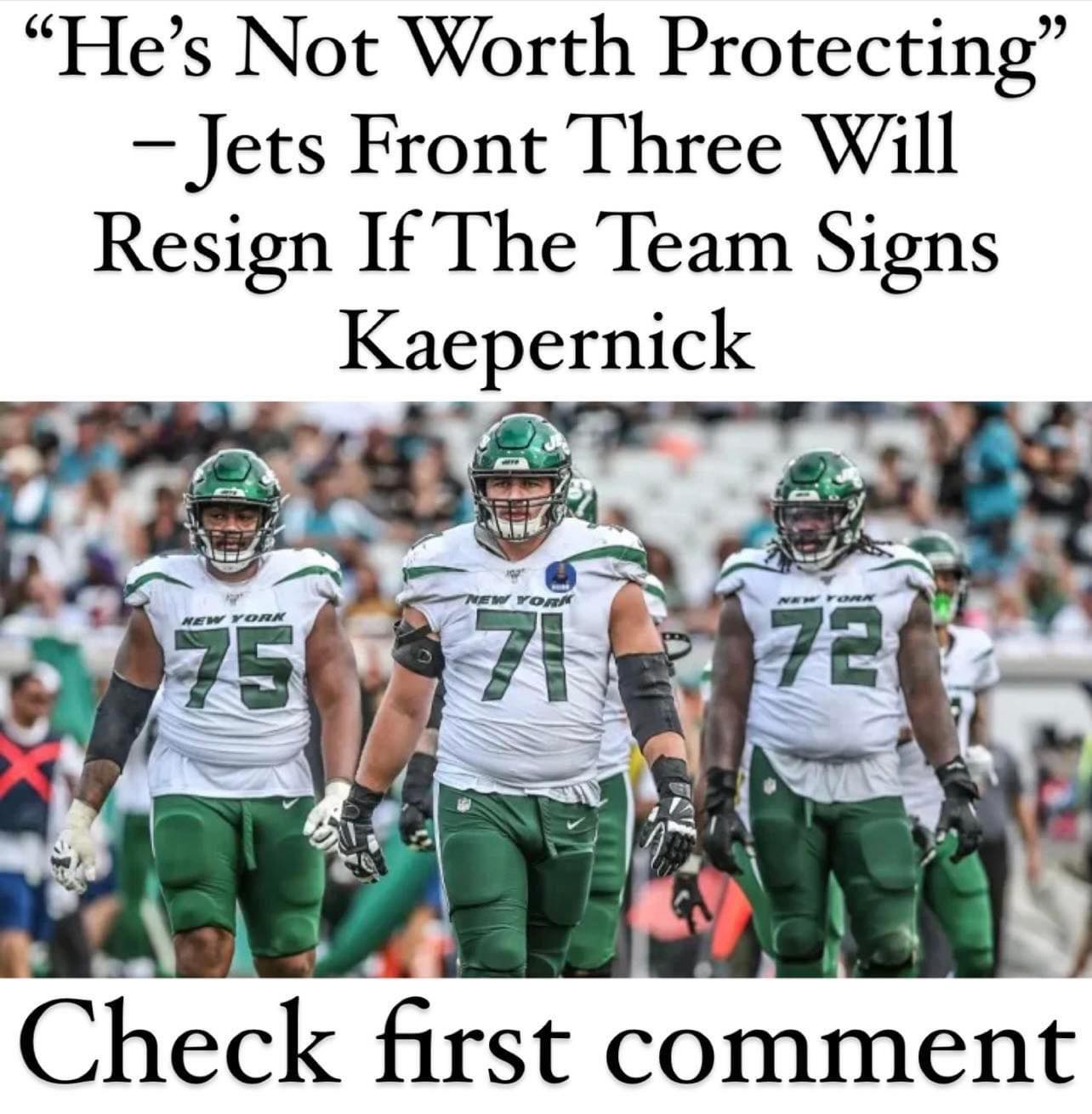 “He’s Not Worth Protecting” – Jets Front Three Will Resign If The Team ...