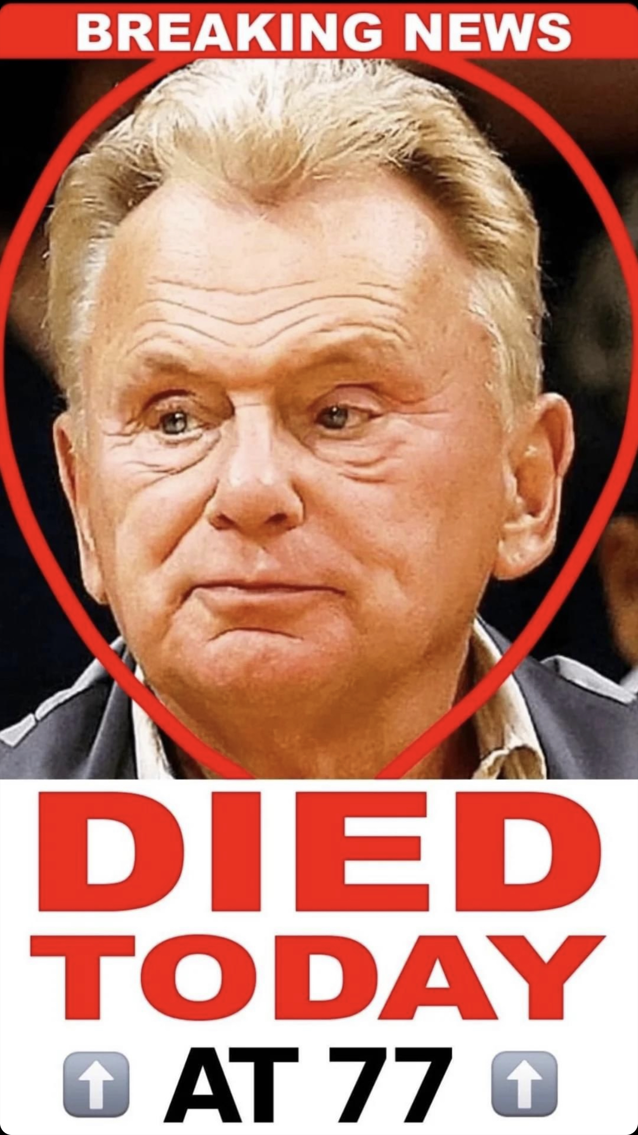 Pat Sajak discusses his health problems. He believed he was going to ...
