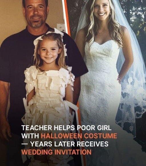 Teacher Helps Poor Girl with Halloween Costume, Years Later Walks Her ...