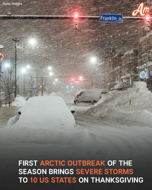 The first Arctic outbreak of the season is set to sweep across the US ...