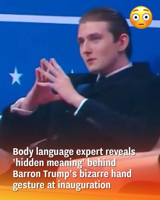 The ‘hidden meaning’ behind Barron Trump’s unique hand gesture - Story