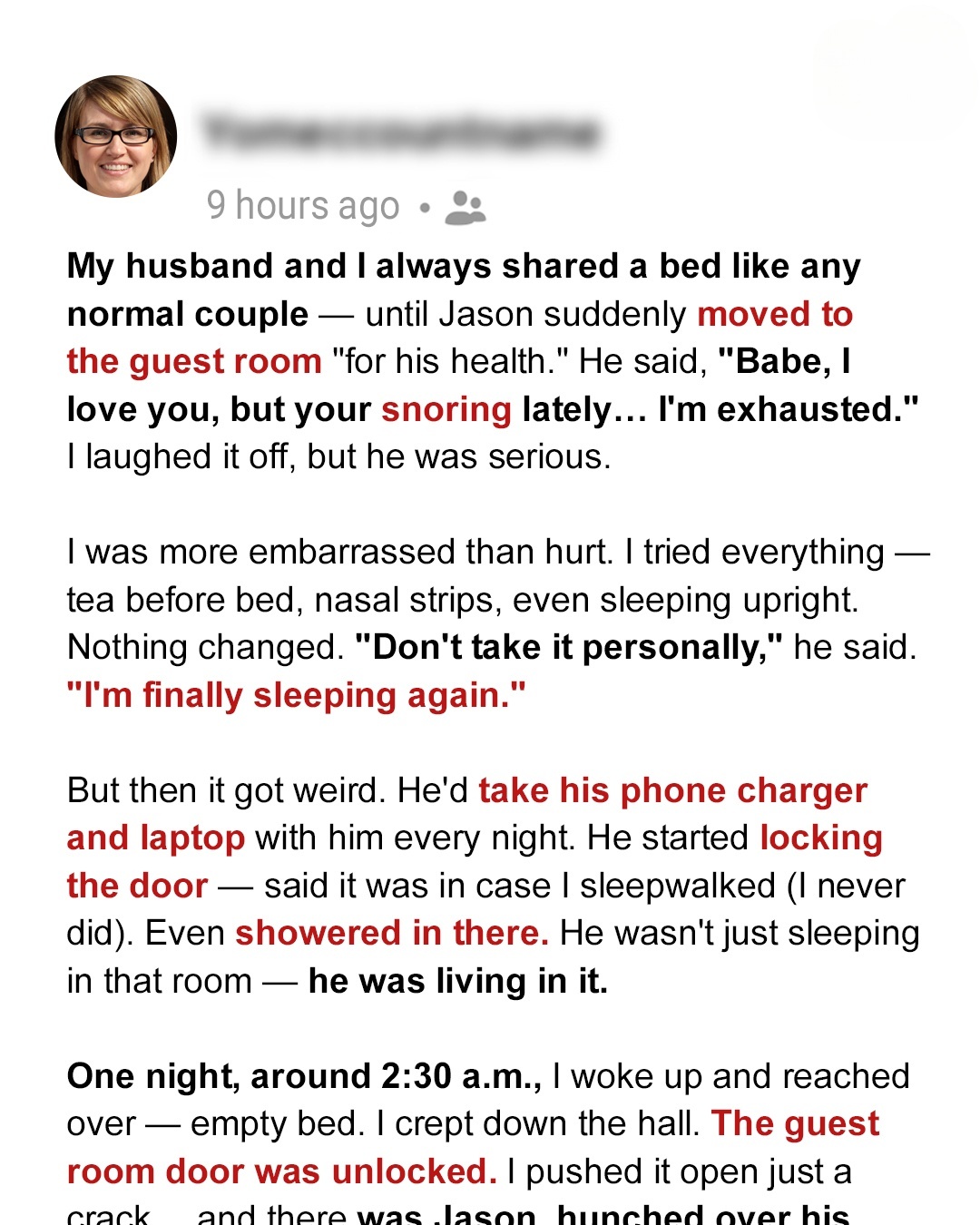My Husband Insisted on Sleeping in Separate - Story