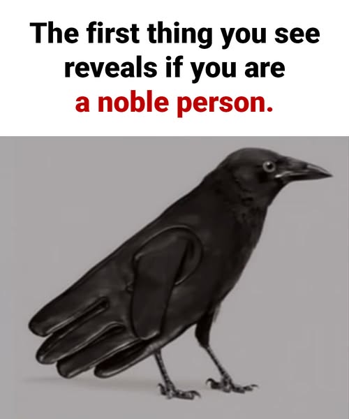 The first thing you see reveals if you are a noble person. - Story